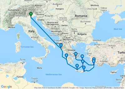 Cruises visiting Rhodes | 2021-2023 Rhodes Cruises visiting $83/day